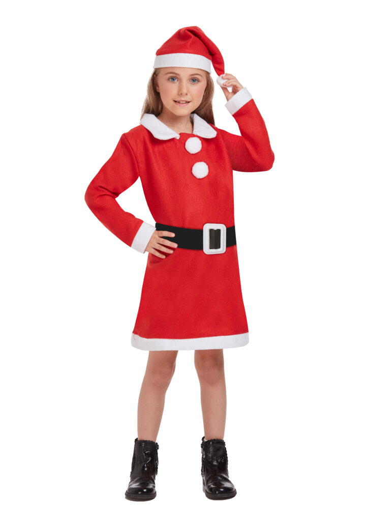 Children's Santa Girl Costume - Bargain Online Ltd